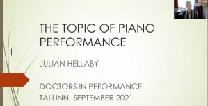 Performing and Lecturing – Julian Hellaby